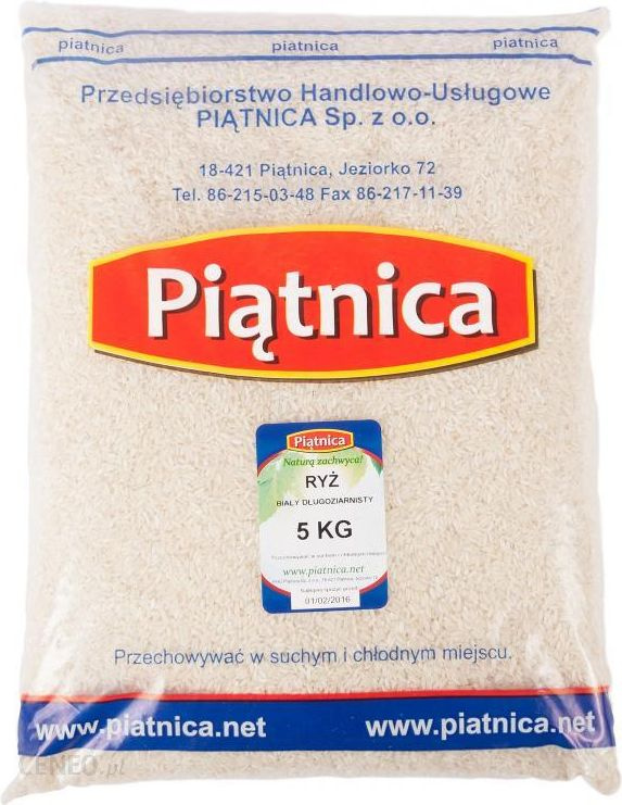 Ryż biały - 5 kg (Piątnica) - Sklep Magia Przypraw